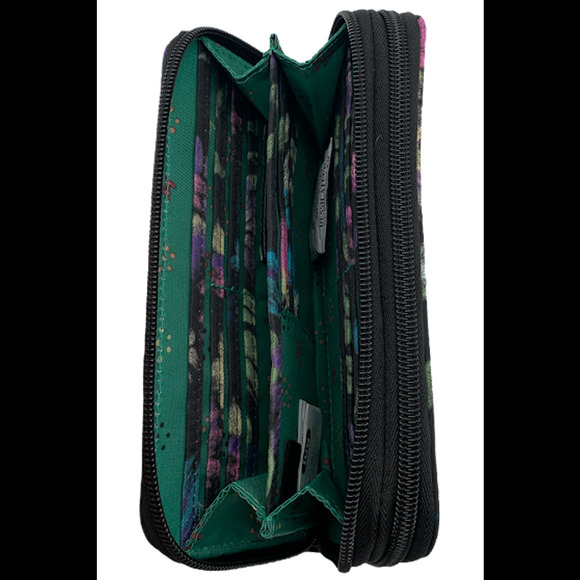 lug | Bags | Lug Accordion Wallet With Rfid Splits Xl Bloom Black ...